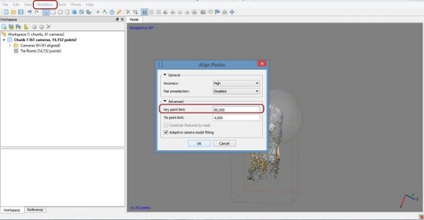 Agisoft Tutorial contoh membuat peta otmosaic 3D dengan mudah